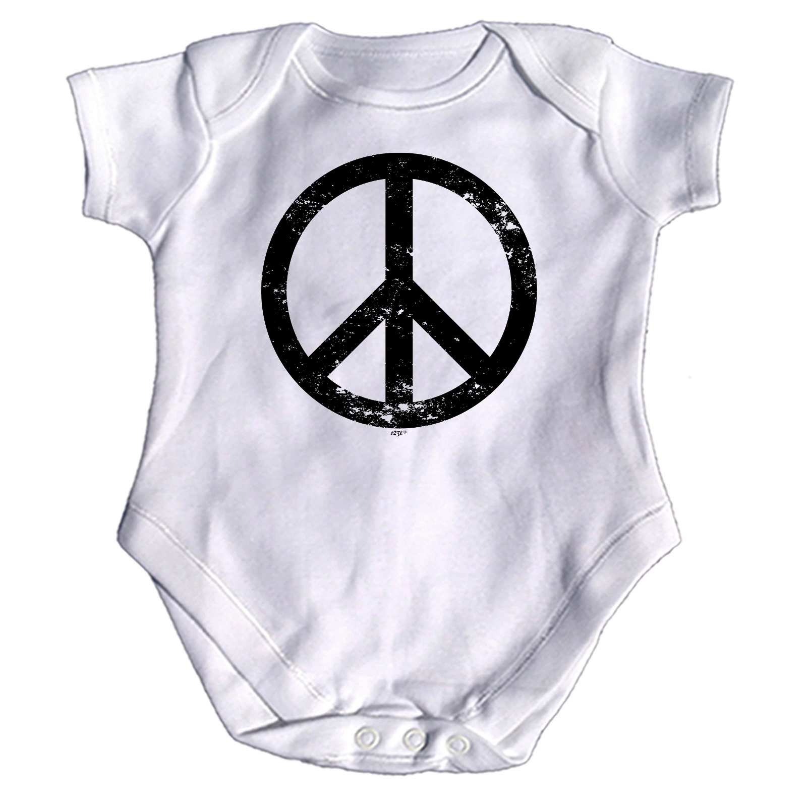 Peace Sign Funny Baby Infants Soft Babygrow Gift Newborn Grow Romper ...