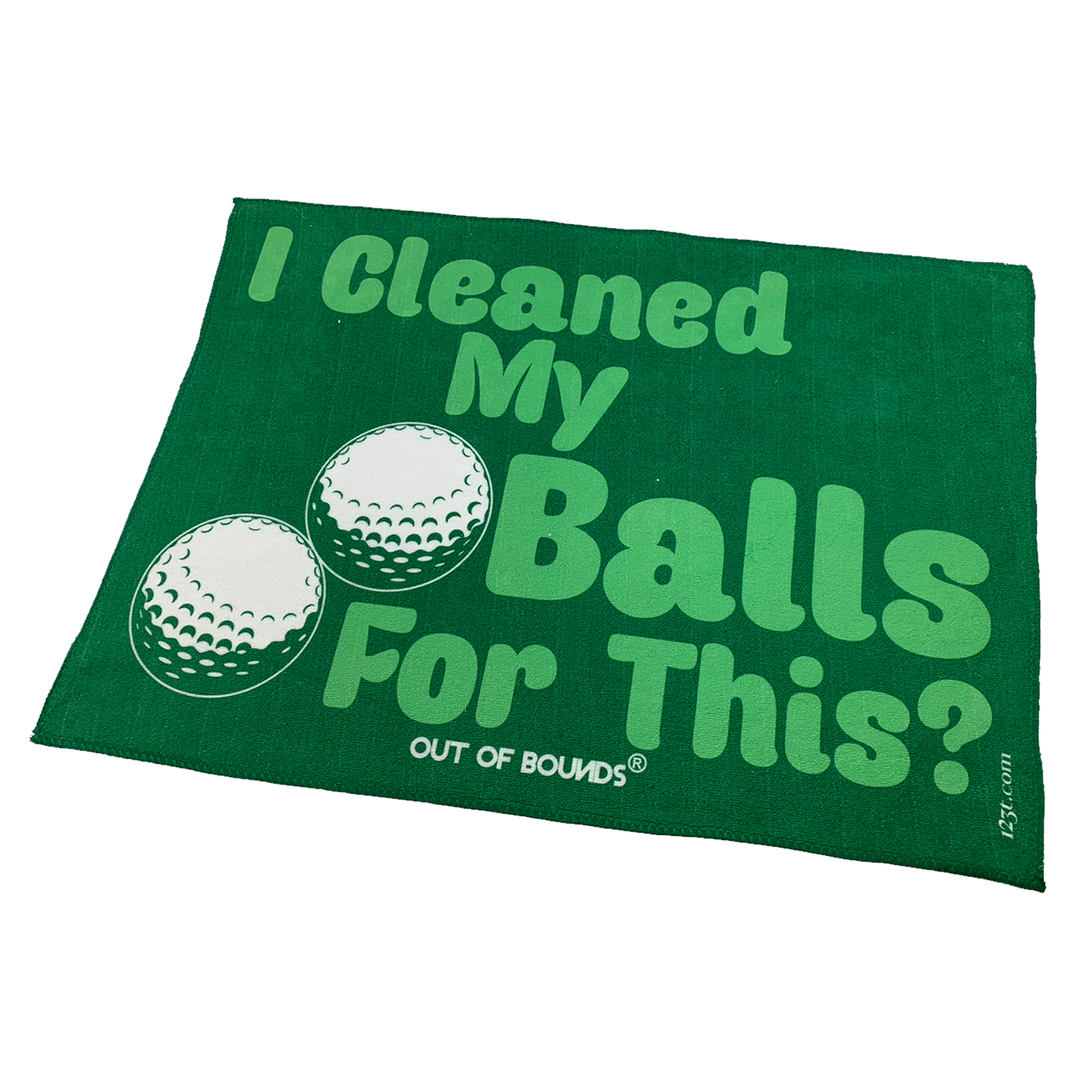 Golf Microfiber Sports Towel Funny Novelty Sweat Rag I Cleaned My Balls ...